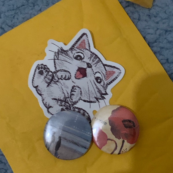 Set of Two Lamp Button Pins - Etsy