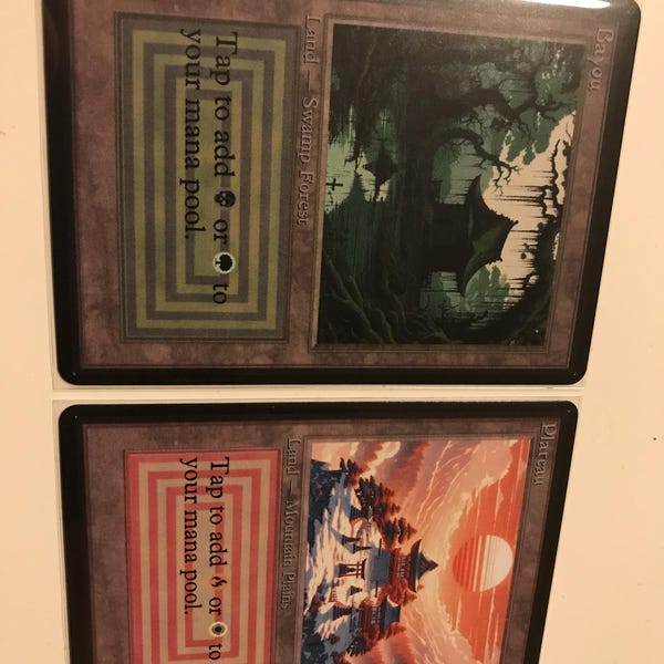 10 Dual Lands (custom Full Art Lands for Magic the Gathering) - Etsy
