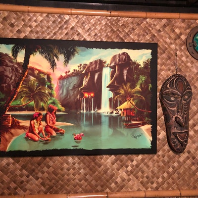 Polynesian Punk Tiki Art Hula Maid - Etsy