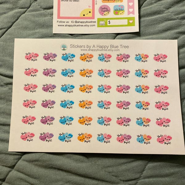 Happy Day off Reminder Tracker Cute Kawaii Planner Stickers for Erin ...