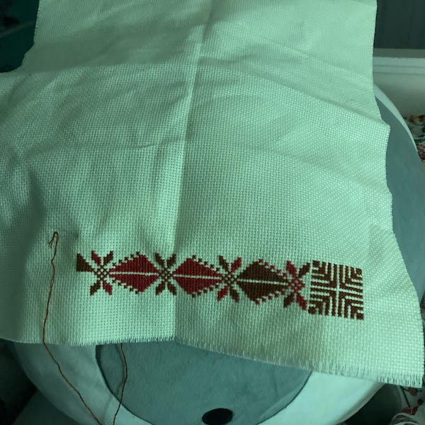 Palestine Flag Tatreez Cross Stitch Pattern, Traditional Palestinian ...