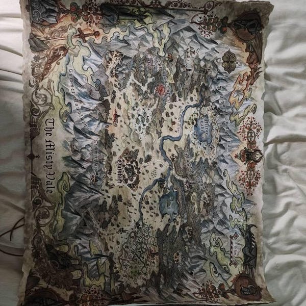 Custom RPG / Game Cloth Map Printing Service - Etsy