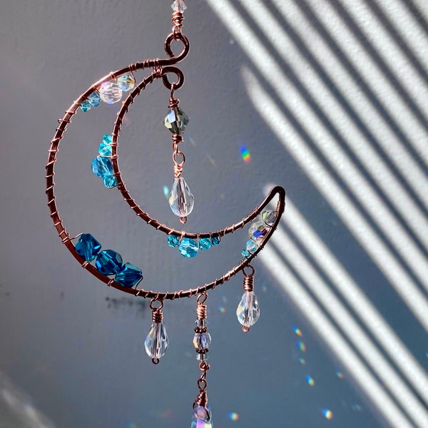 DIY Wire Craft Kit for Beginners, Crescent Moon Sun Catcher Adult ...