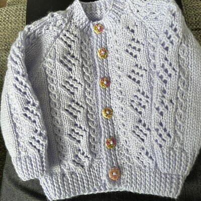Baby Knitting Pattern, Complete Set, Size 16 to 22 Inch Chest, 4 Ply ...
