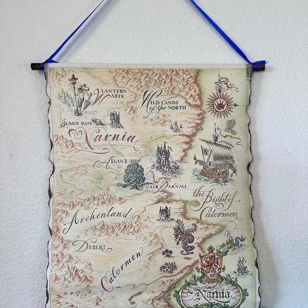 Circle of the World Map, First Law Map on Handmade Scroll, Best Served ...