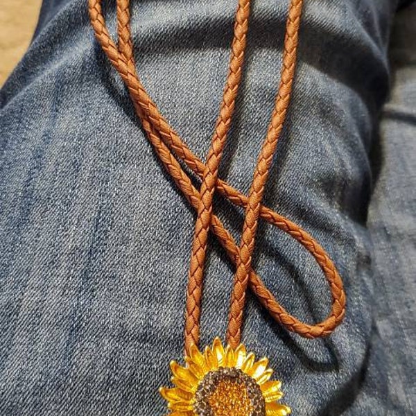 Cross Pearl Flower Bola Bolo Tie - Leather Rope Wedding Necklace ...