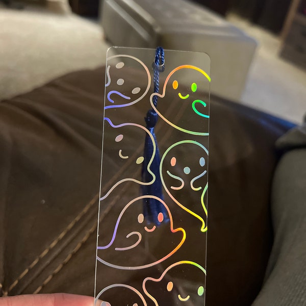 Kawaii Ghost Bookmarks- Cute Bookmarks- Spooky- Acrylic Bookmark - Etsy
