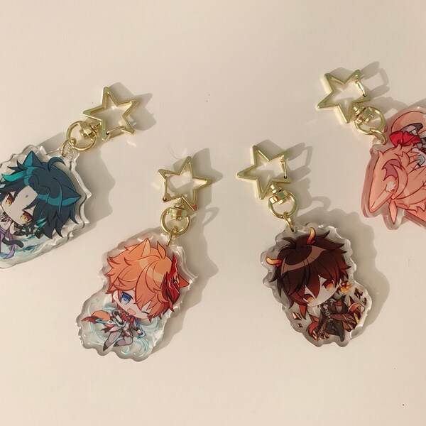 Genshin Impact Keychains - IN STOCK - Etsy