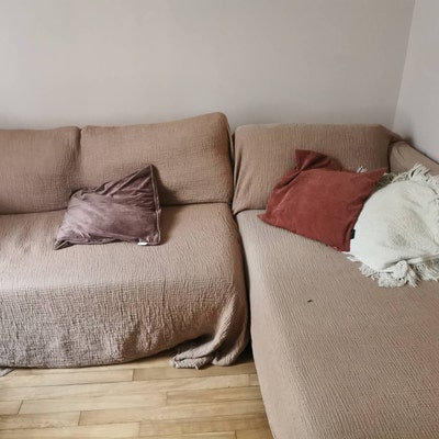 Dual Color Morrocan Tan Adult Gauze Blanket, Cotton Muslin Bed Cover ...