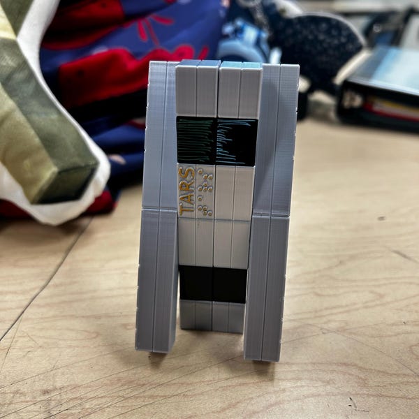 Interstellar Movie - TARS. CASE. & KIPP Robot Custom Model Figure 3D ...