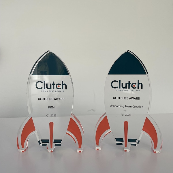 Rocket Trophy / Launch Award / Milestone Trophy / Tech Gift - Acrylic ...