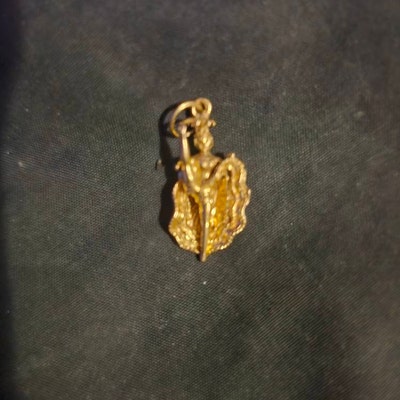 Star & Moon Locket Antique Gold Filled Rhinestones Pendant Necklace ...