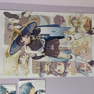 Wanderer genshin Impact 4x6 Mini Print, 11x17 Poster - Etsy