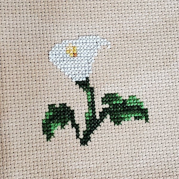 20 Tiny Cross Stitch Flowers Set , Mini Cross Stitch Rose Sampler ...