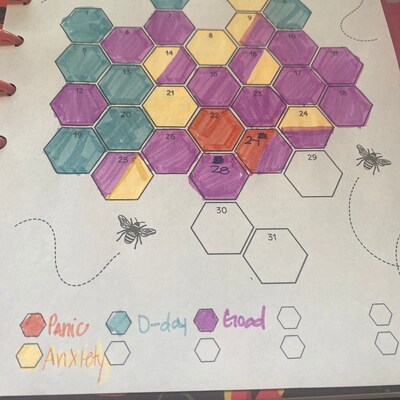 Monthly Mood Tracker Planner Printables, Bullet Journal Mood Charts ...