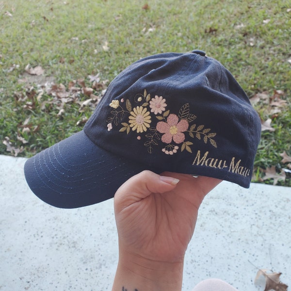 Embroidered Motorcycle Baseball Cap - Etsy