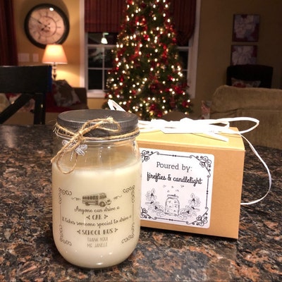 School Bus Driver Gift Candle Personalized Funny Bus Driver - Etsy