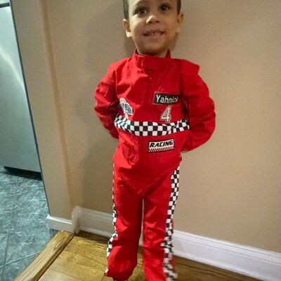 Personalized Red Racer Short-long Jumpsuit Two Fast Racer Kids ...
