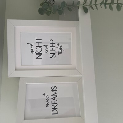 Bedroom Prints Posters Home Décor Gift Typography Prints Gift Unframed ...