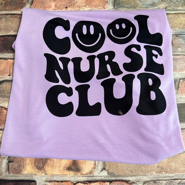 Cool Nurse Club SVG, Cool Nurse Club PNG, Nurse Shirt Svg, Retro Nurse ...