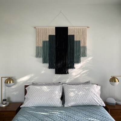 Customizable Macrame Wall Art, Large Macrame Wall Hanging, Contemporary ...