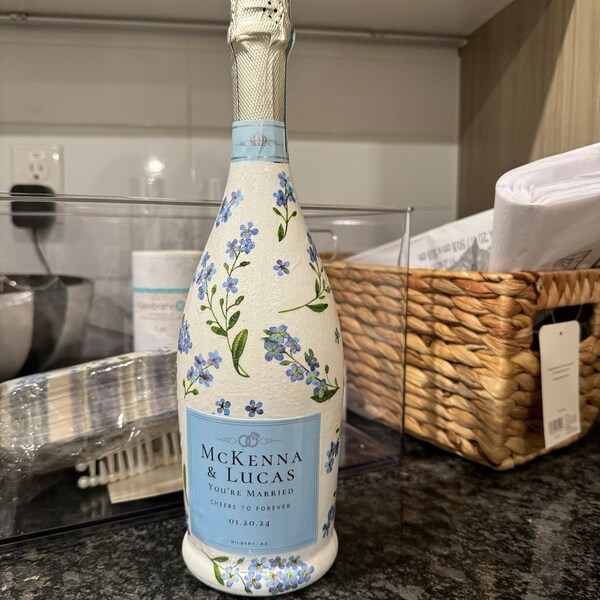 Custom Champagne Label Sticker / Printed Version Made-to-order / for ...