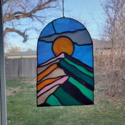 Rose Pattern Stained Glass Pattern DIY Stained Glass Pattern Pdf Flower ...