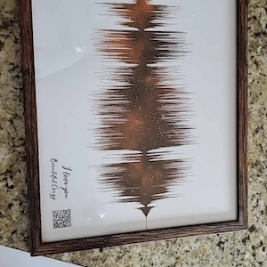 19th Anniversary Gift Bronze Anniversary Gift Song Soundwave Art Gift ...