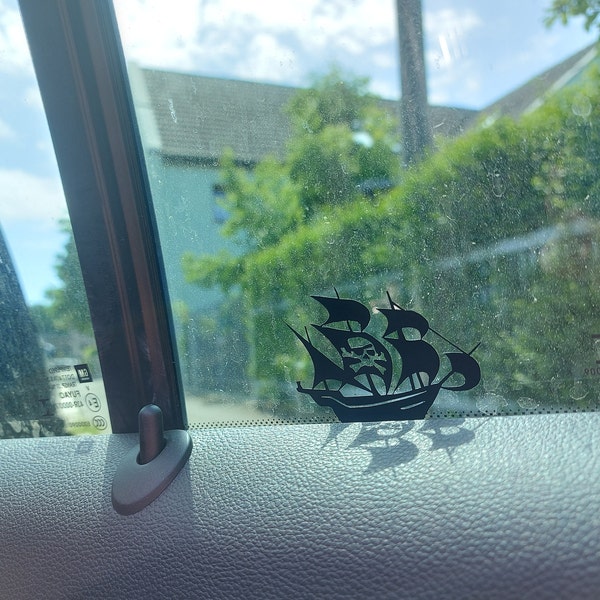 Pirate Ship Kraken Vinyl Decal, Window Bumper Sticker Easter Egg - Etsy
