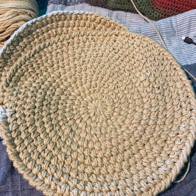 Rustic Round Trivet Crochet Pattern, Farmhouse Hot Pad Crochet Pattern ...