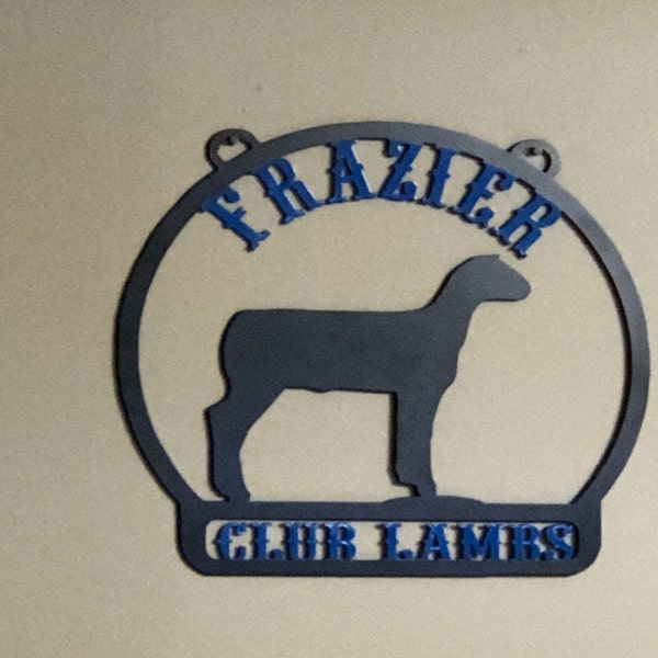 Custom Metal Livestock Sign: Personalized Farm Animal Pen Art - Etsy
