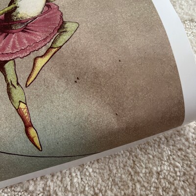 Vintage Frog and Toad Posters With Wood Hangers, Ideal Friends Gift ...