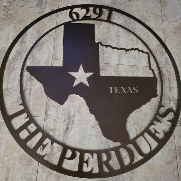 Custom Texas Metal Sign Texas Longhorn Sign Wild West Decor Ranch Decor ...