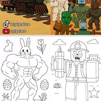 Libro para Colorear Imprimible: Dead Rails Coloring Book Printable ...
