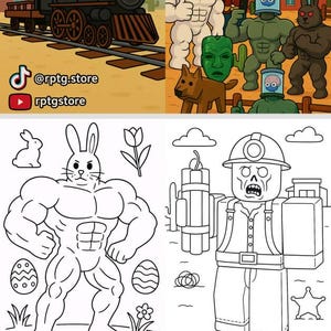 Libro para Colorear Imprimible: Dead Rails Coloring Book Printable ...