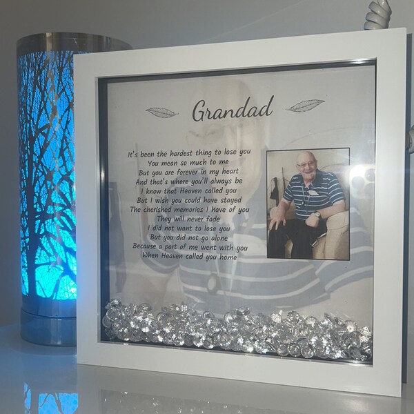 Personalised Remembrance Frame. in Memory Frame. Sympathy Gift ...