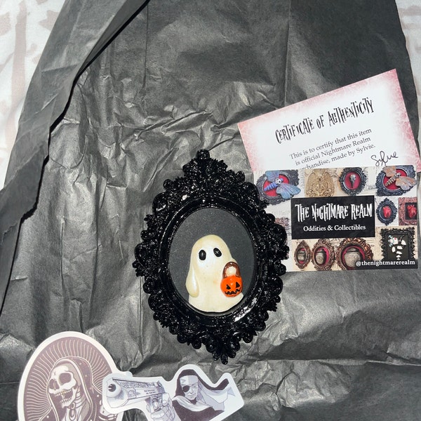 Trick or Treat Boo, Cute Ghost, Gothic Home Decor, Witchy Decor ...