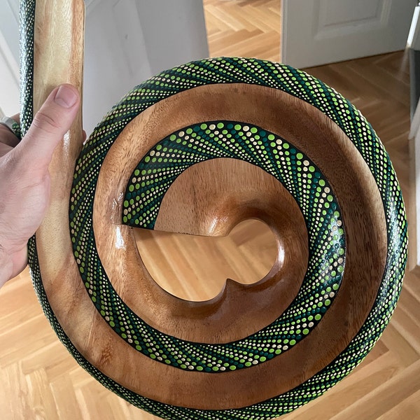 Spiral Didgeridoo Instrument , Travel Didgeridoo Small Digeridu ...