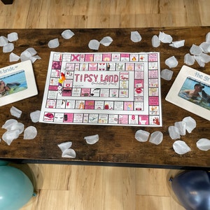 Tipsy Land Party Adult Drinking Board Game Game Night - Etsy