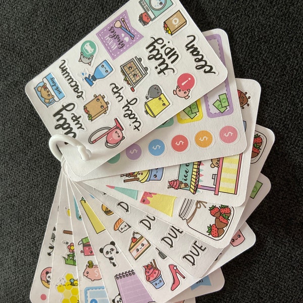 Ready for Summer - Stickering Refill Pack (8 Mini Sheets) - Etsy