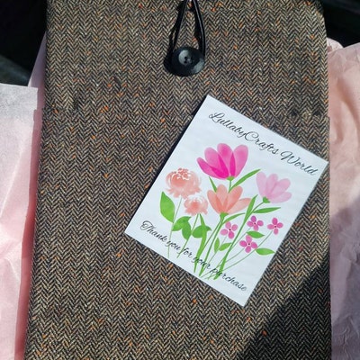 Linen Roses Book Sleeve, Embroidery Book Cover, Linen Flower Book Pouch ...