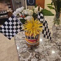 Rusteze Cars Racing Labels Rusty Oil Tin Can Party Themed Prints Set of ...