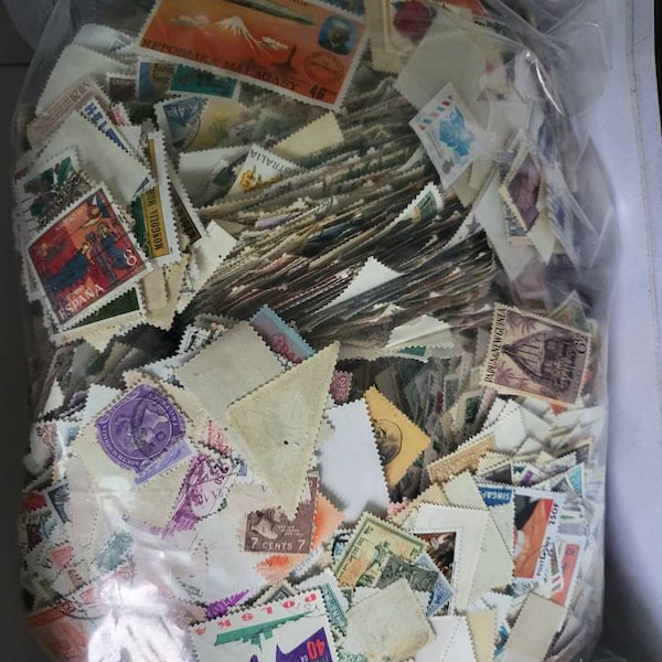 Stamps Galore! A Mountain of Postage Stamps for Sale in 2 Pound ...