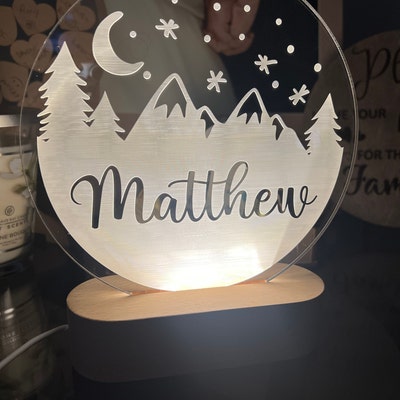 Garden and Floral LED Photo Frame Lamp Personalized Light-up - Etsy