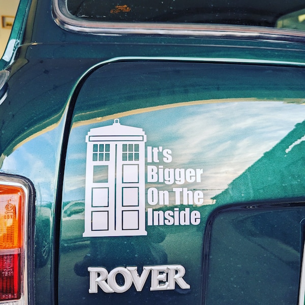 Dr. Who Tardis DECAL Sticker Instant Pot Car Window It's Bigger on the ...