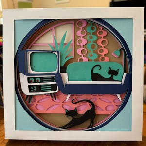 3d Carolina Wren Shadow Box Svg, Bird Shadow Box Svg, Wren Svg, 3d ...