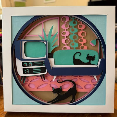 Band Shadow Box Svg Shadow Box Svg Layered Svg 3d Svg Shadow Box Band ...