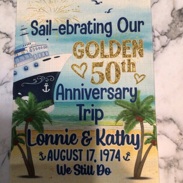 Oh Ship It's Our Anniversary Trip Cruise Door Decoration PERSONALIZED ...