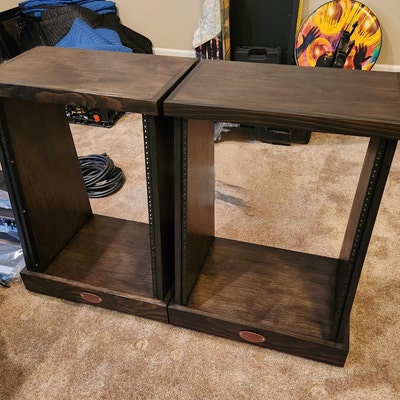 Desktop Studio Rack Double-bay in Cedar 4U, 6U, 8U, 12U - Etsy