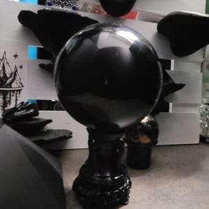 Natural Red Mahogany Obsidian Sphere Obsidian Ball Crystal Sphere 100mm ...